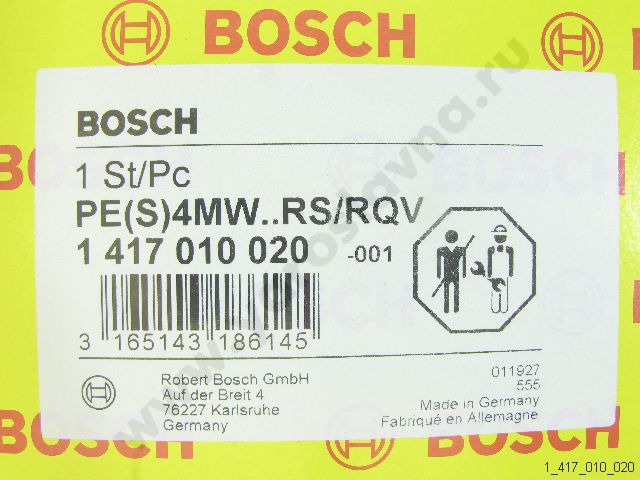 1 417 010 020 Ремкомплект ТНВД Bosch PES 5M..(RS) BOSCH Ярославна ...