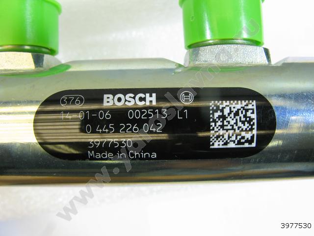 3977530 Распределительный трубопровод CUMMINS 6ISBe 0 445 226 042 BOSCH ...