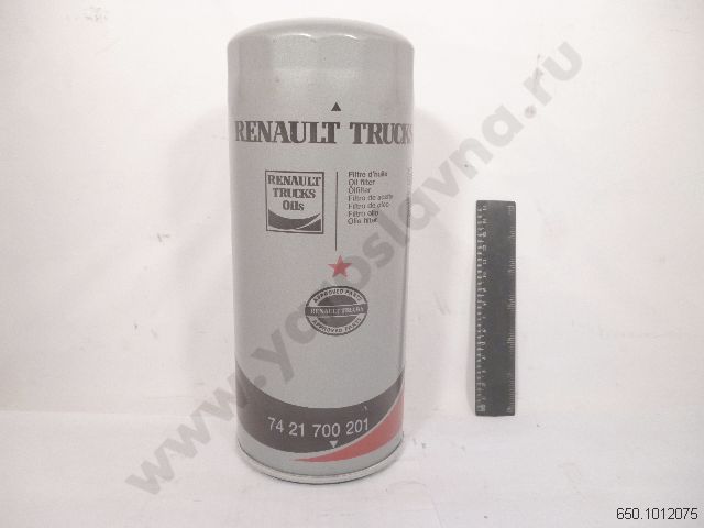 650.1012075 Элемент фильтрующий очистки масла 7421700201, 5010550600 ...